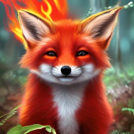 This is fine: Fox Edition - AI Generated Artwork - NightCafe Creator