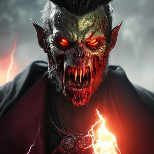 Vampire Zombie Mage - AI Generated Artwork - NightCafe Creator