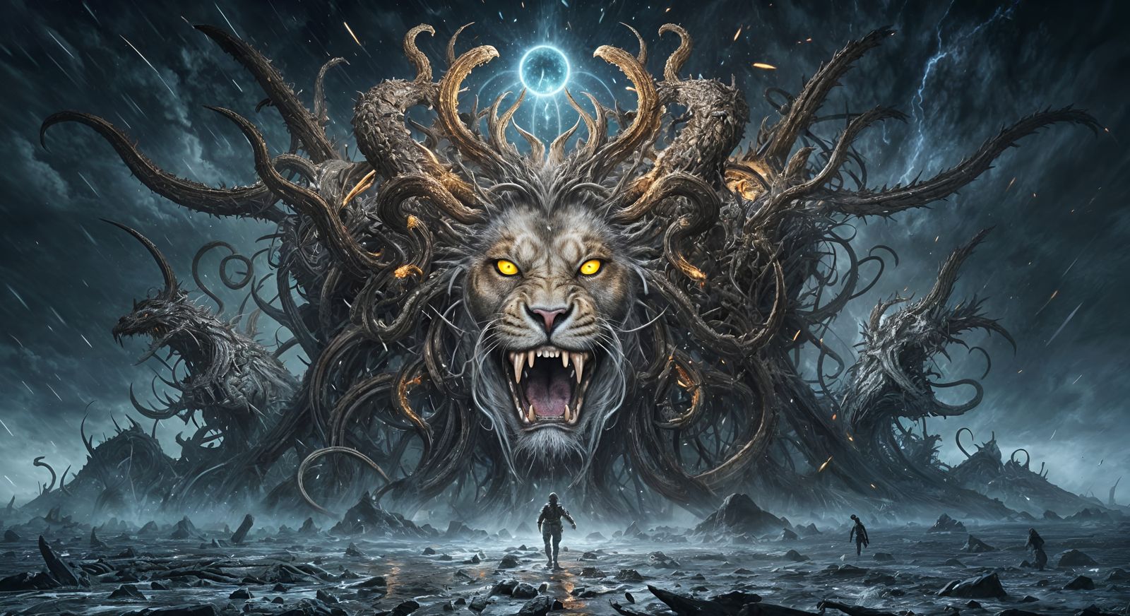 Surreal Apocalypse: Gods, Beasts, and Chaos Collid... - AI Art