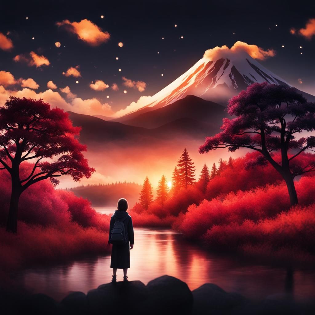 Quiet volcano - AI Generated Artwork - NightCafe Creator