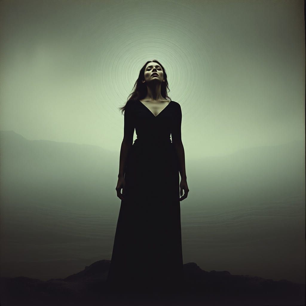 voice, echoes. - Echoes of Longing in a Desolate Landscape