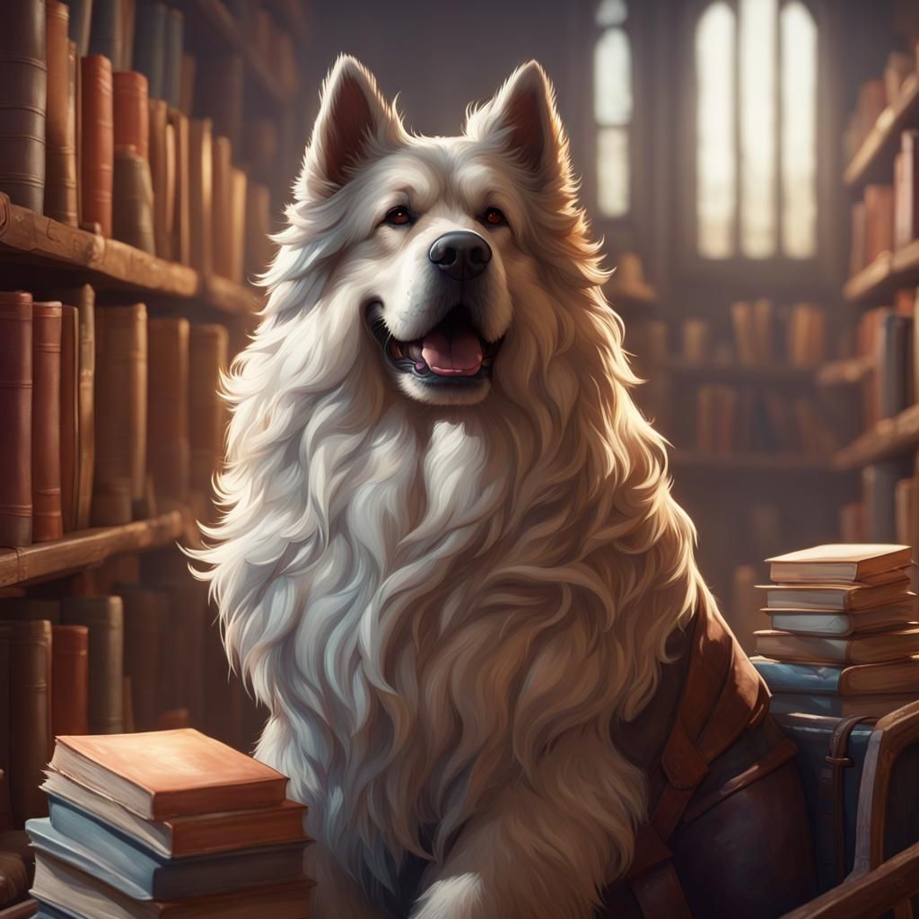 The guardian of the Library - AI Generated Artwork - NightCafe Creator