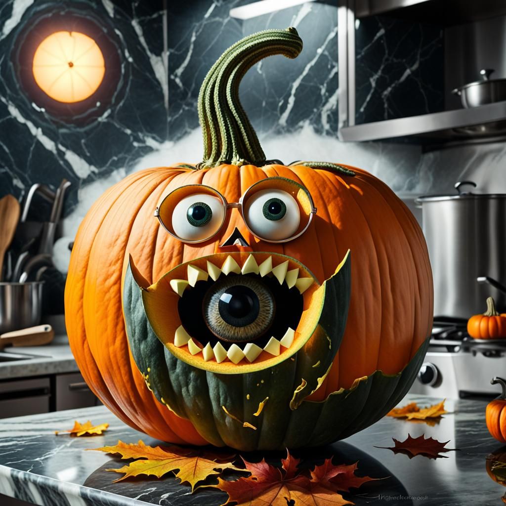 Googling Halloween pumpkins - AI Generated Artwork - NightCafe Creator