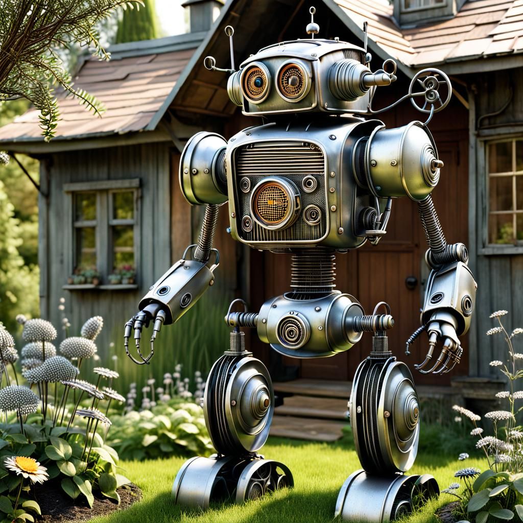 Robot House - AI Generated Artwork - NightCafe Creator