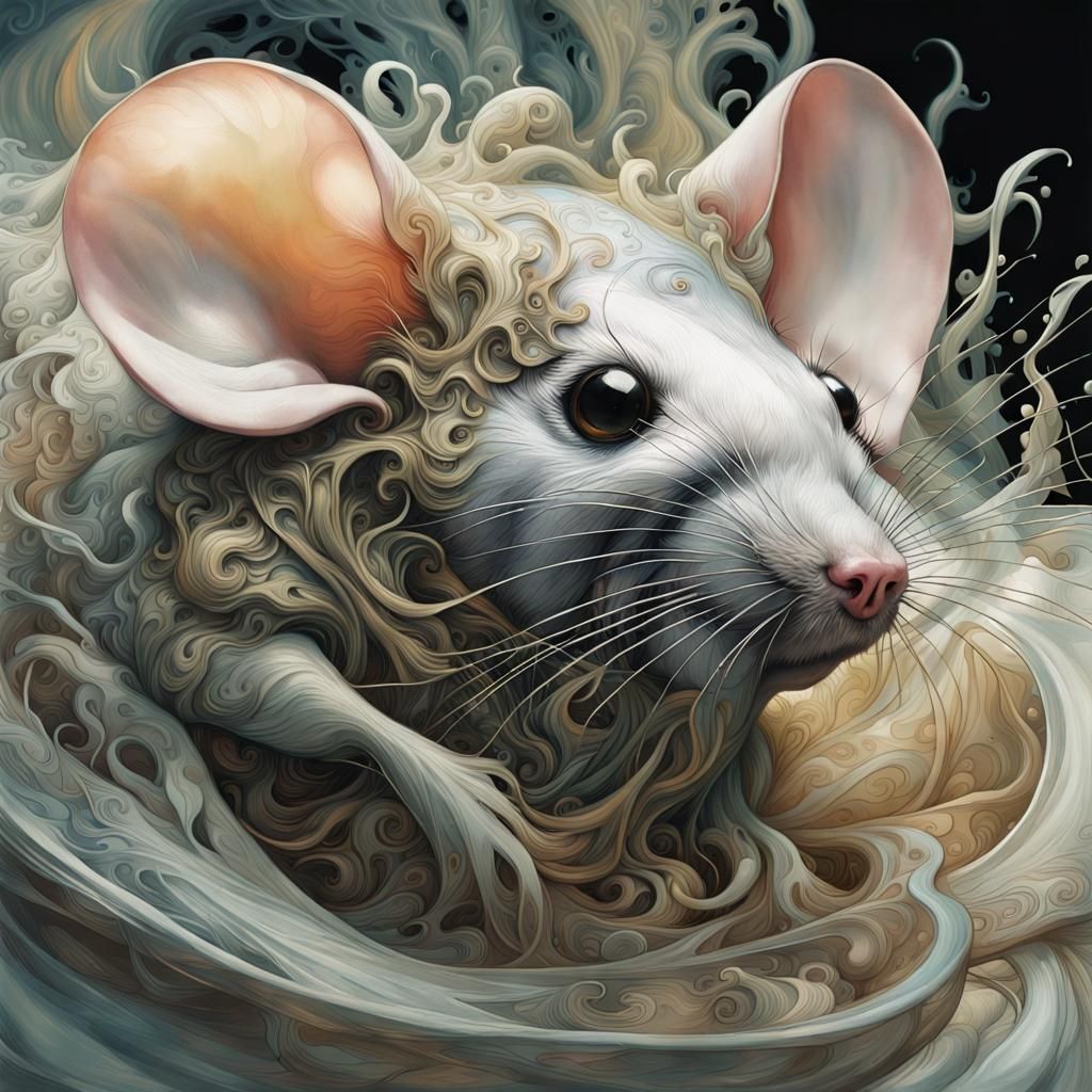 mouse ink flow - AI Generated Artwork - NightCafe Creator