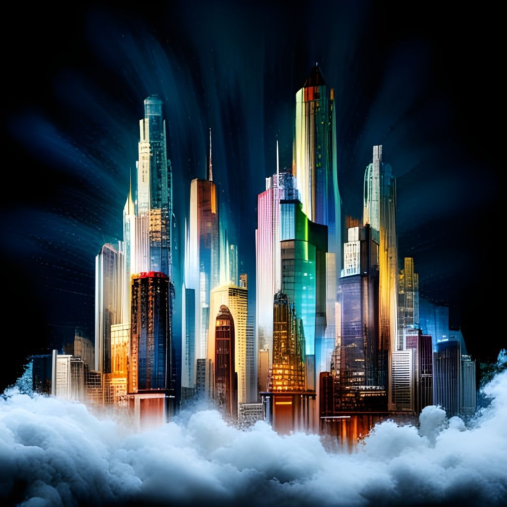 Sky City - AI Generated Artwork - NightCafe Creator