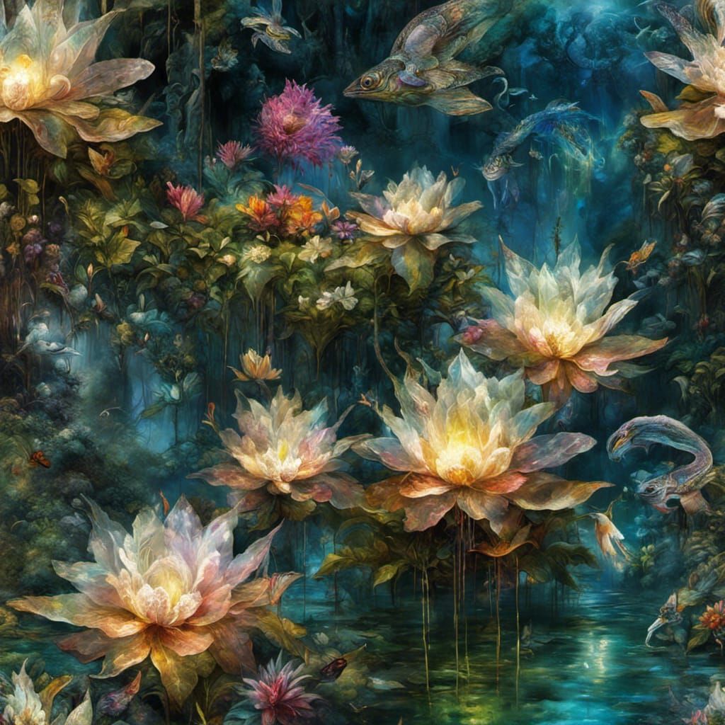 Fantasy Garden - AI Generated Artwork - NightCafe Creator