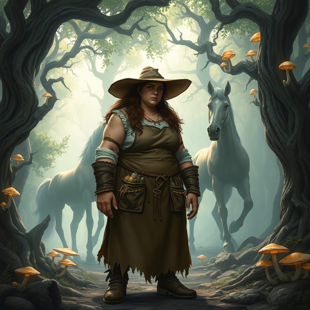Mystical Forest Goliath Cook Unleashes Majestic Ho... - AI Art