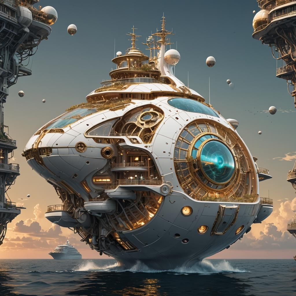AI cruise ship - AI Generated Artwork - NightCafe Creator