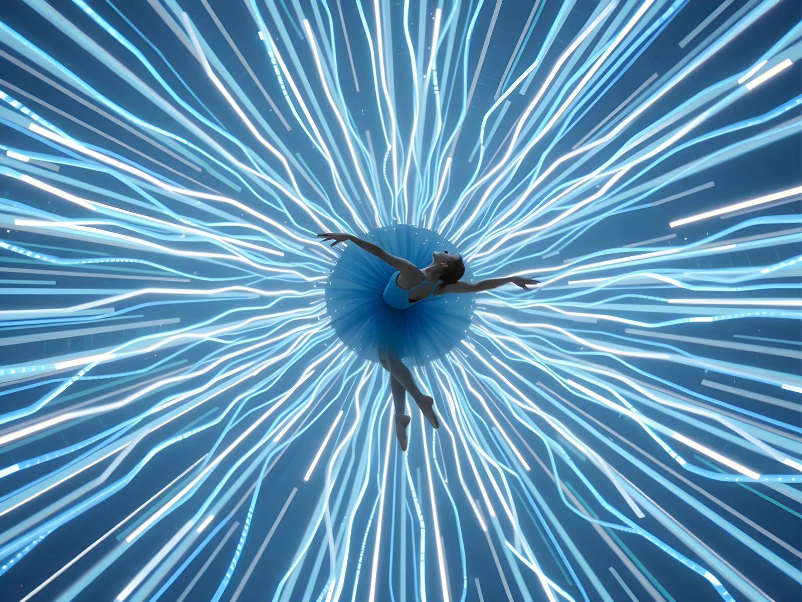 Quantum Dance of Entangled Dreams - Surreal Quantum Ballerin...