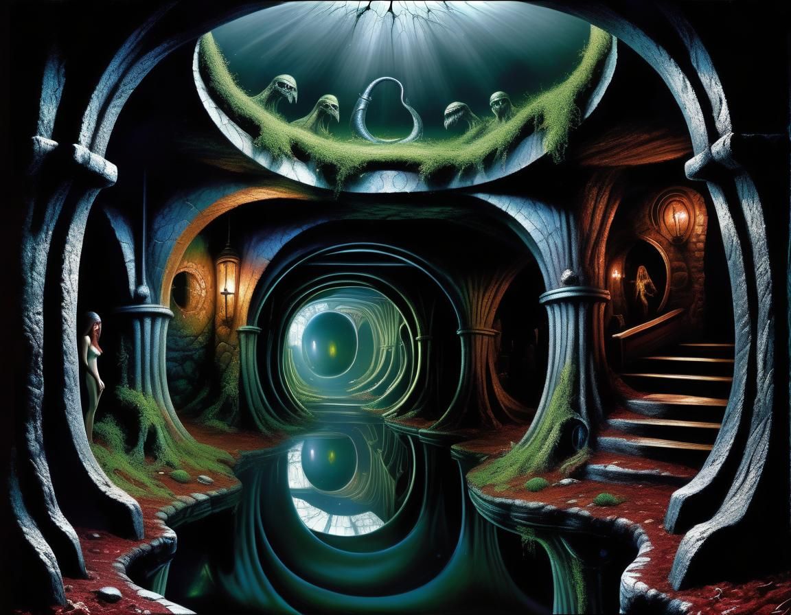 An Extraordinary & Unique Wierd and Bizzare Masterpiece Artwork by Ann ...