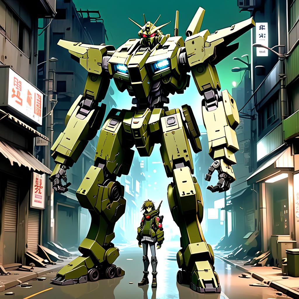 Diesel Punk Mecha Number Six - AI Generated Artwork - NightCafe Creator