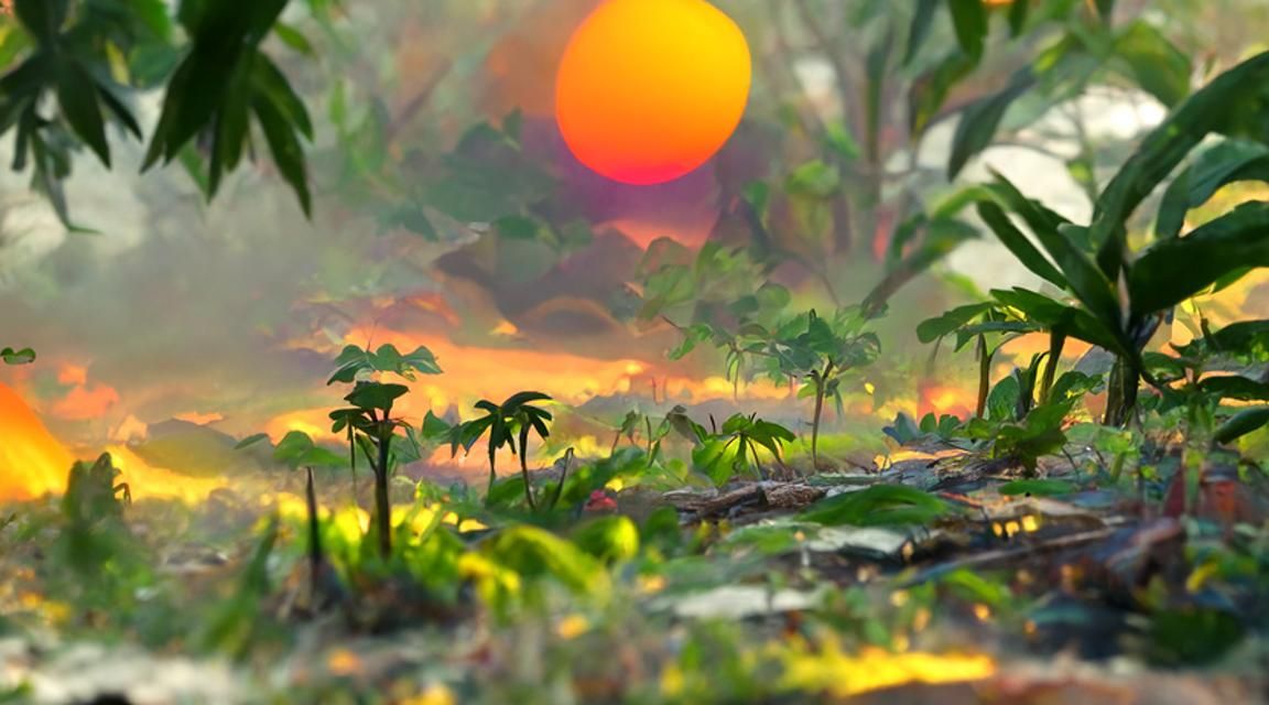 Jungle Sunset : r/nightcafe