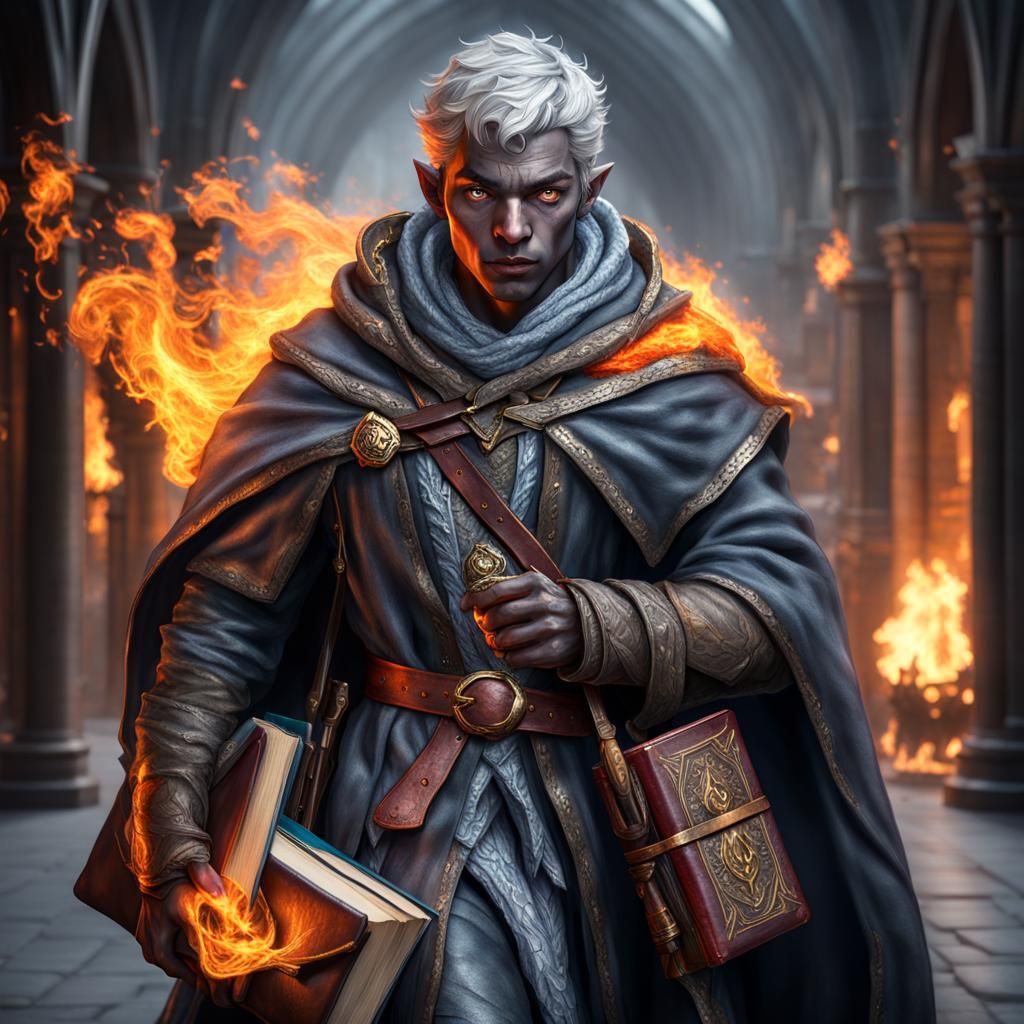 DnD fire genasi - AI Generated Artwork - NightCafe Creator