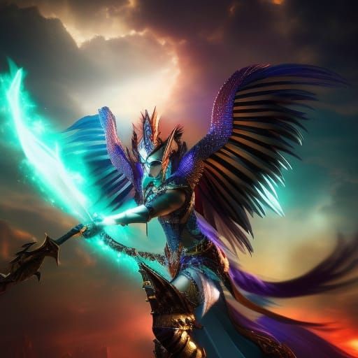 Flirting Happy Chibi bioluminescent pixie, big dragon wings, fantasy ...