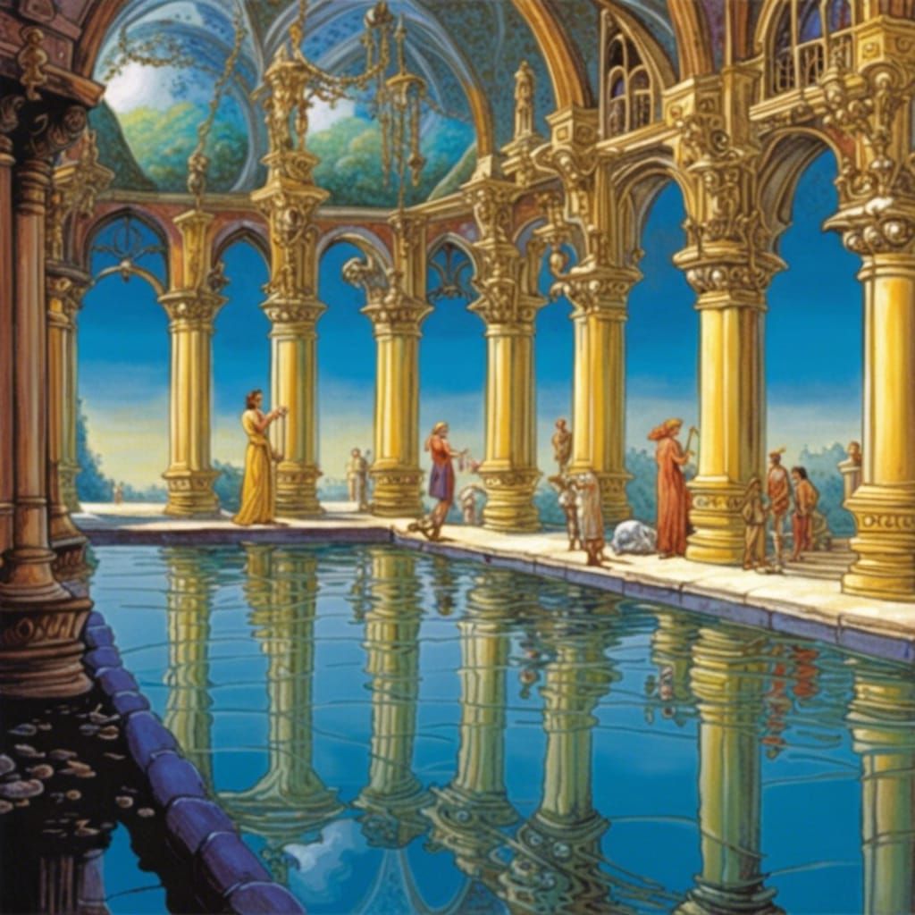 pool of reflection 3 - AI Generated Artwork - NightCafe Creator