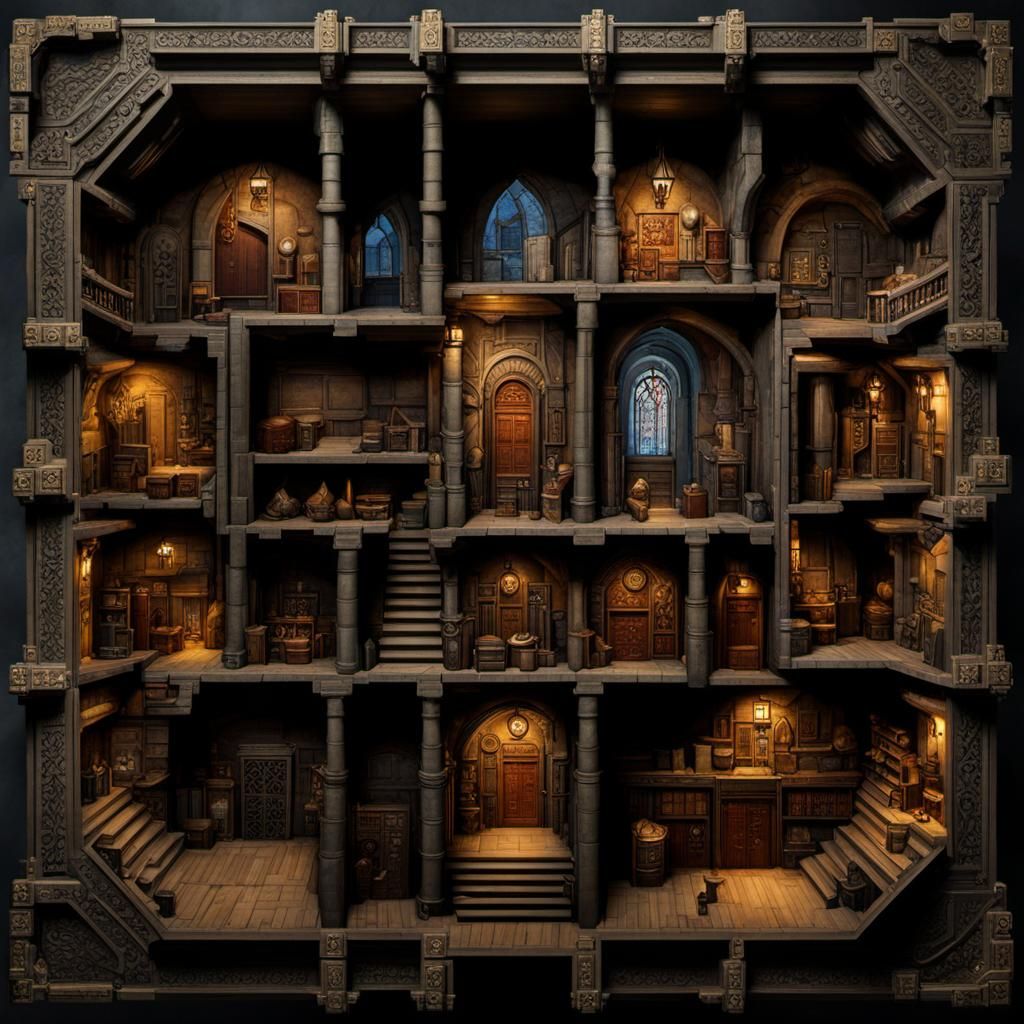 Section of a Villains Lair - AI Generated Artwork - NightCafe Creator