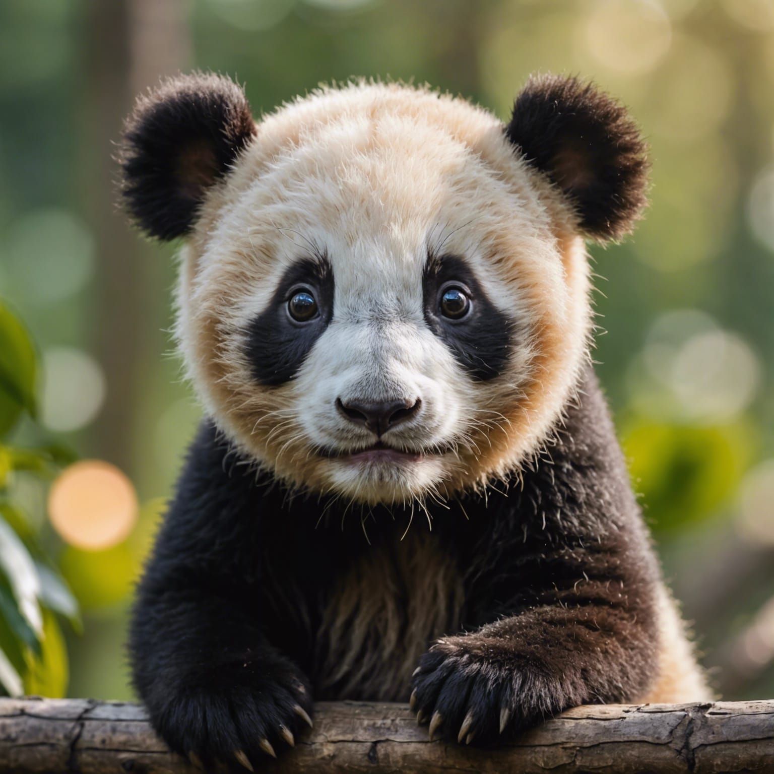 Googly eyed baby Panda, looking at the camera, - AI Generated Artwork ...