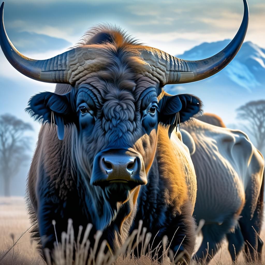 Cape buffalo - AI Generated Artwork - NightCafe Creator