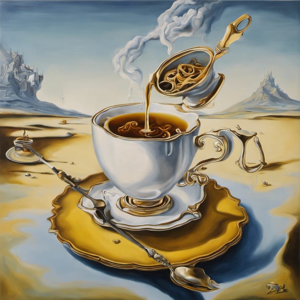 Mr Dali's Tea Time 1 - AI Generated Artwork - NightCafe Creator