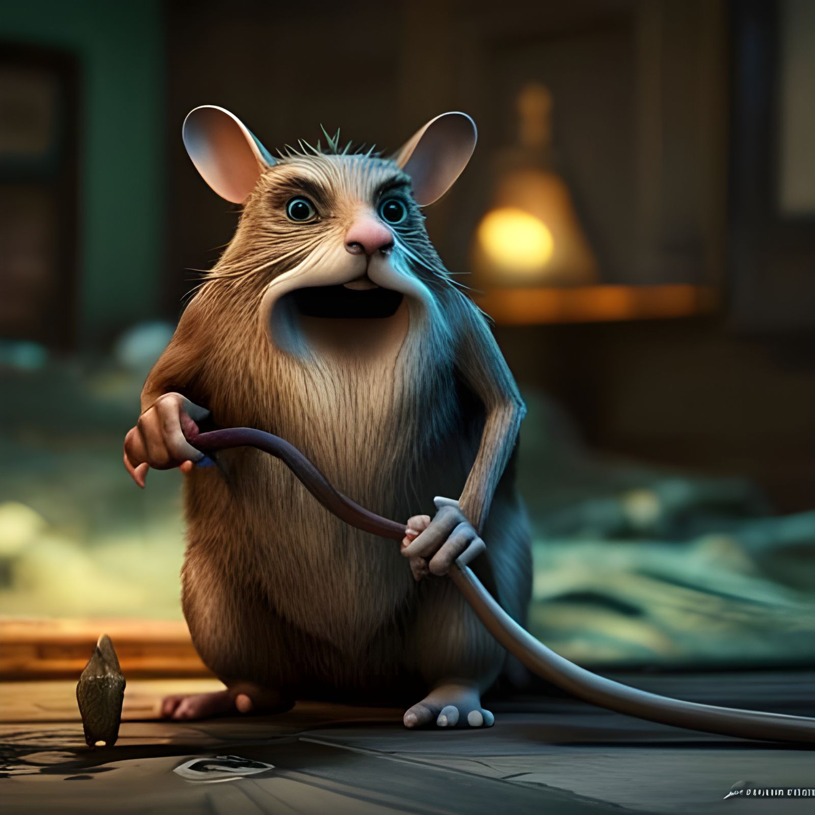Wise Old House Mouse - AI Generated Artwork - NightCafe Creator