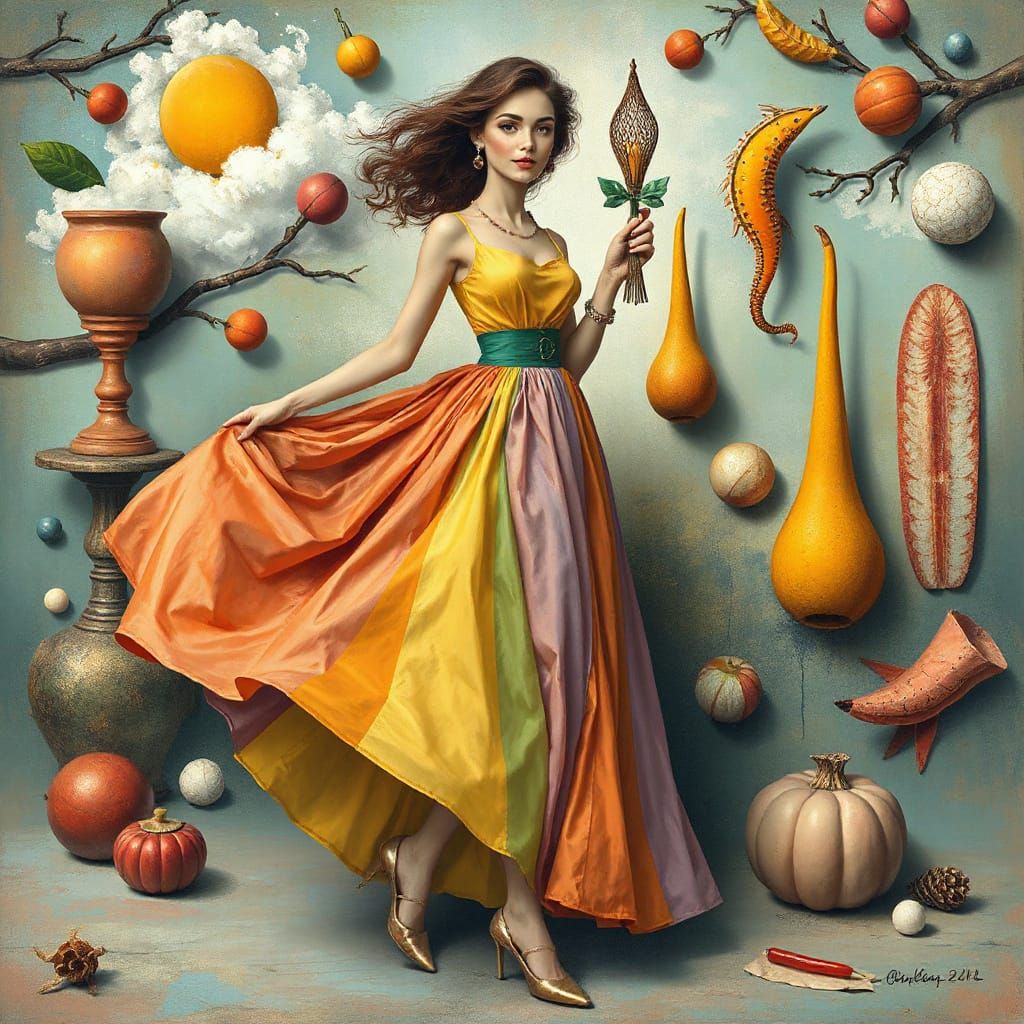 airbrush pastel colors dadaism - Airbrushed Dadaism Woman in...