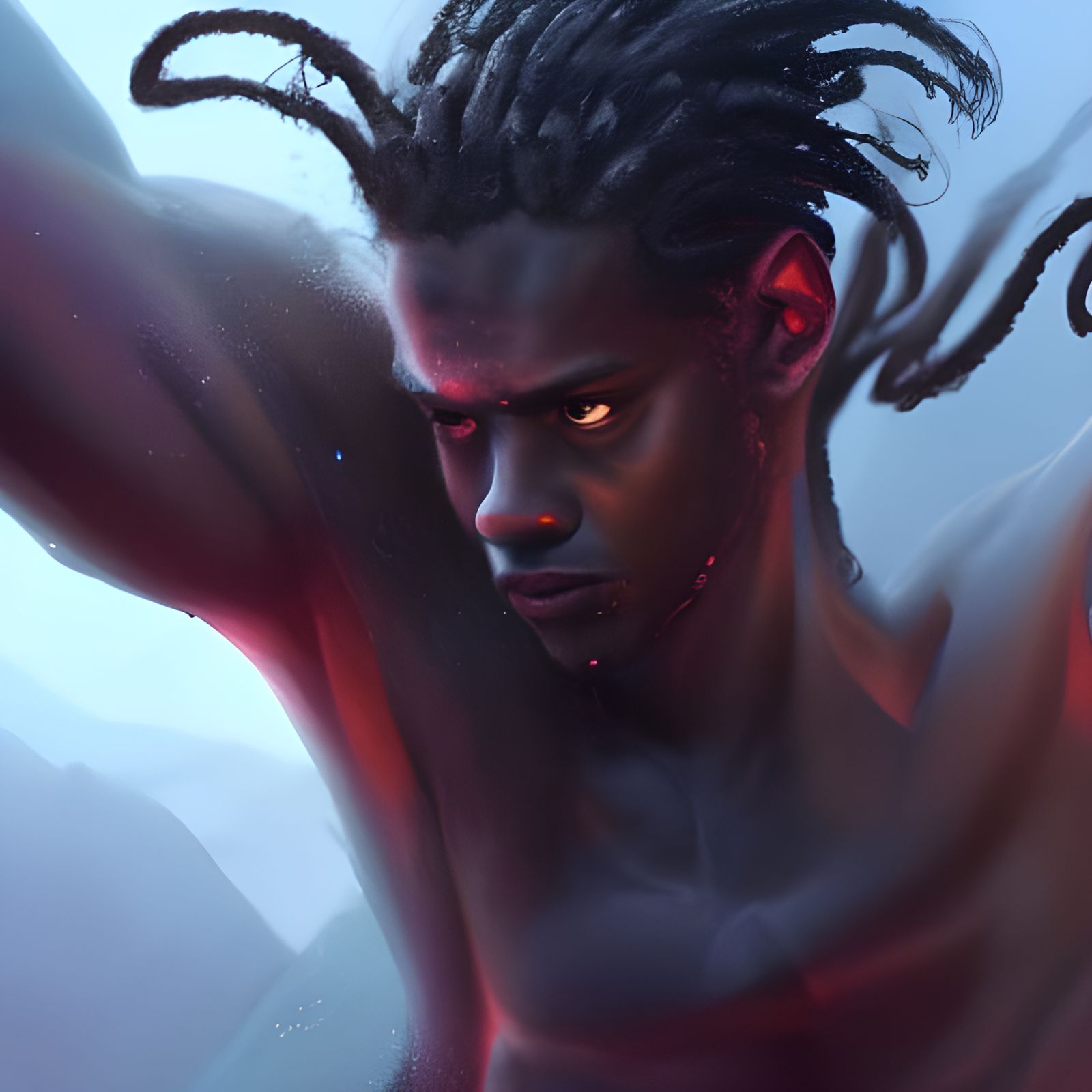 Angry Fighter - AI Generated Artwork - NightCafe Creator