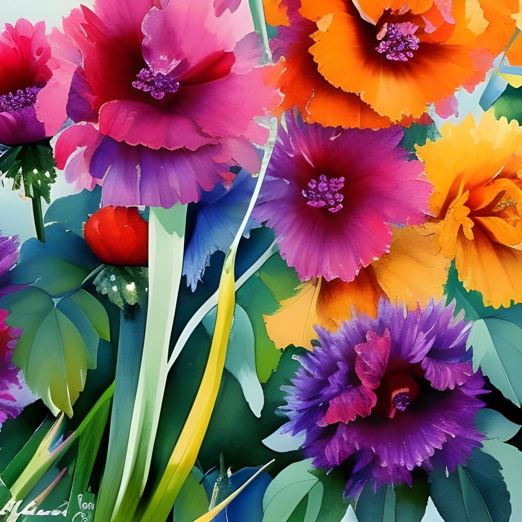 Flower creation - AI Generated Artwork - NightCafe Creator