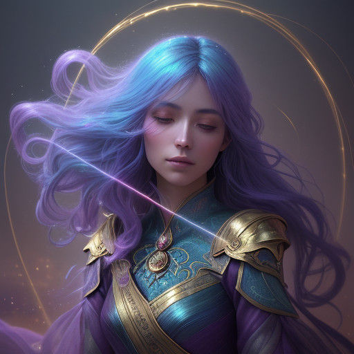 Alchemical Wisp - Whimsical Fantasy Alchemical Wisp Portrai...