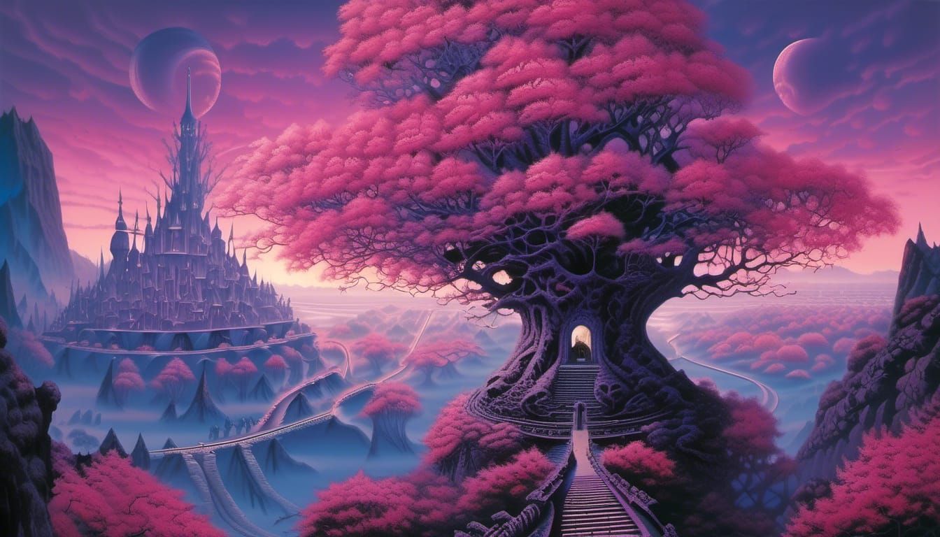 The Master Tree Evolution - AI Generated Artwork - NightCafe Creator