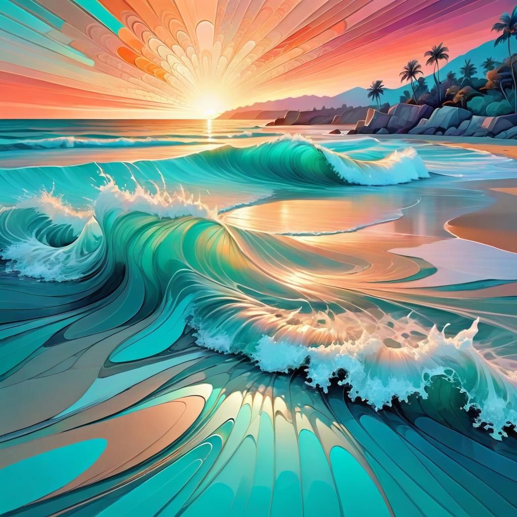 waves - AI Generated Artwork - NightCafe Creator