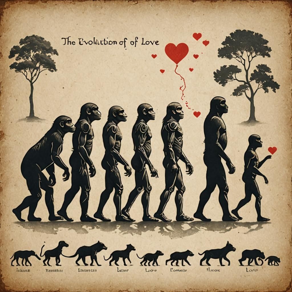 The evolution of love - AI Generated Artwork - NightCafe Creator