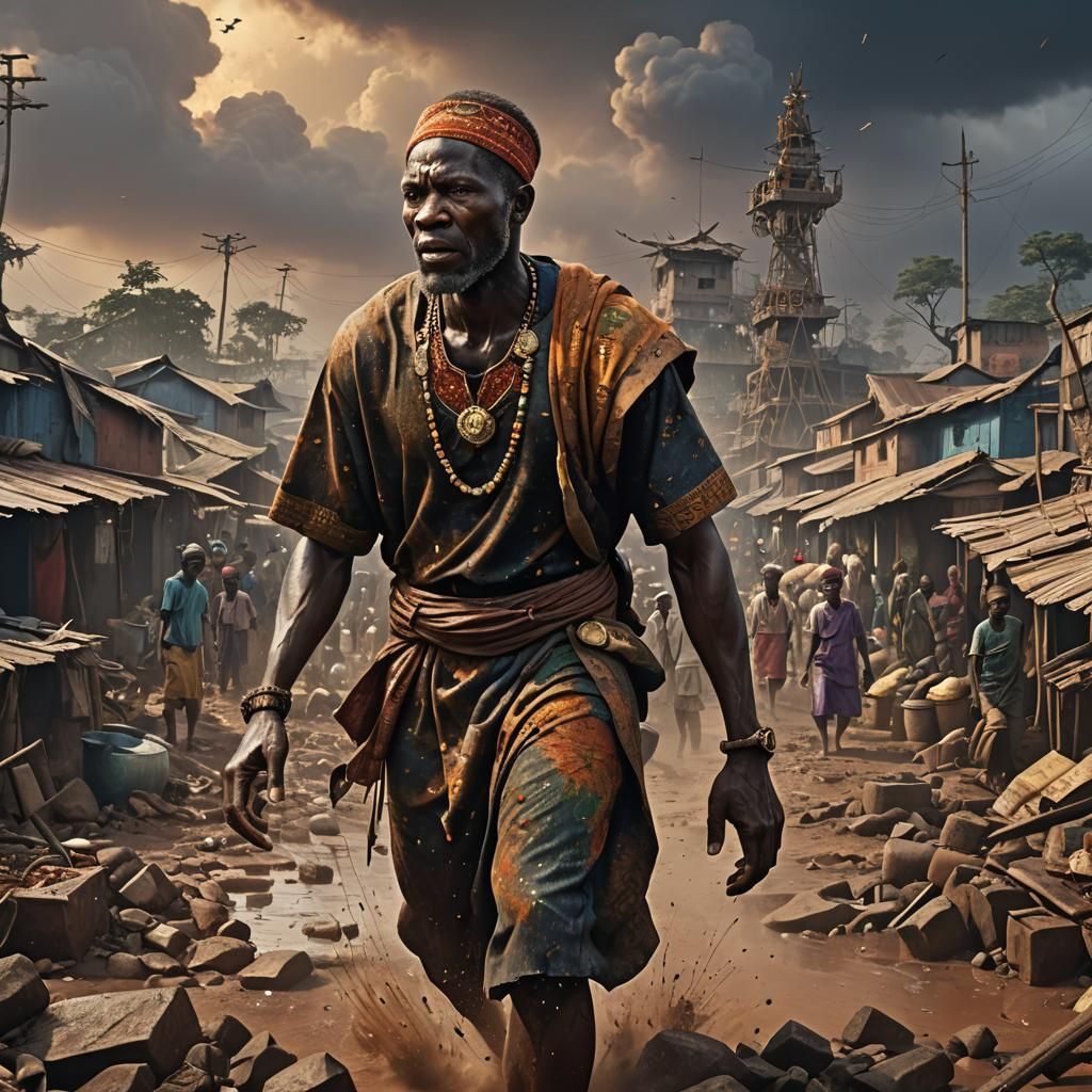 A image of a man suffering in Nigeria showcasing hardships in blends of ...