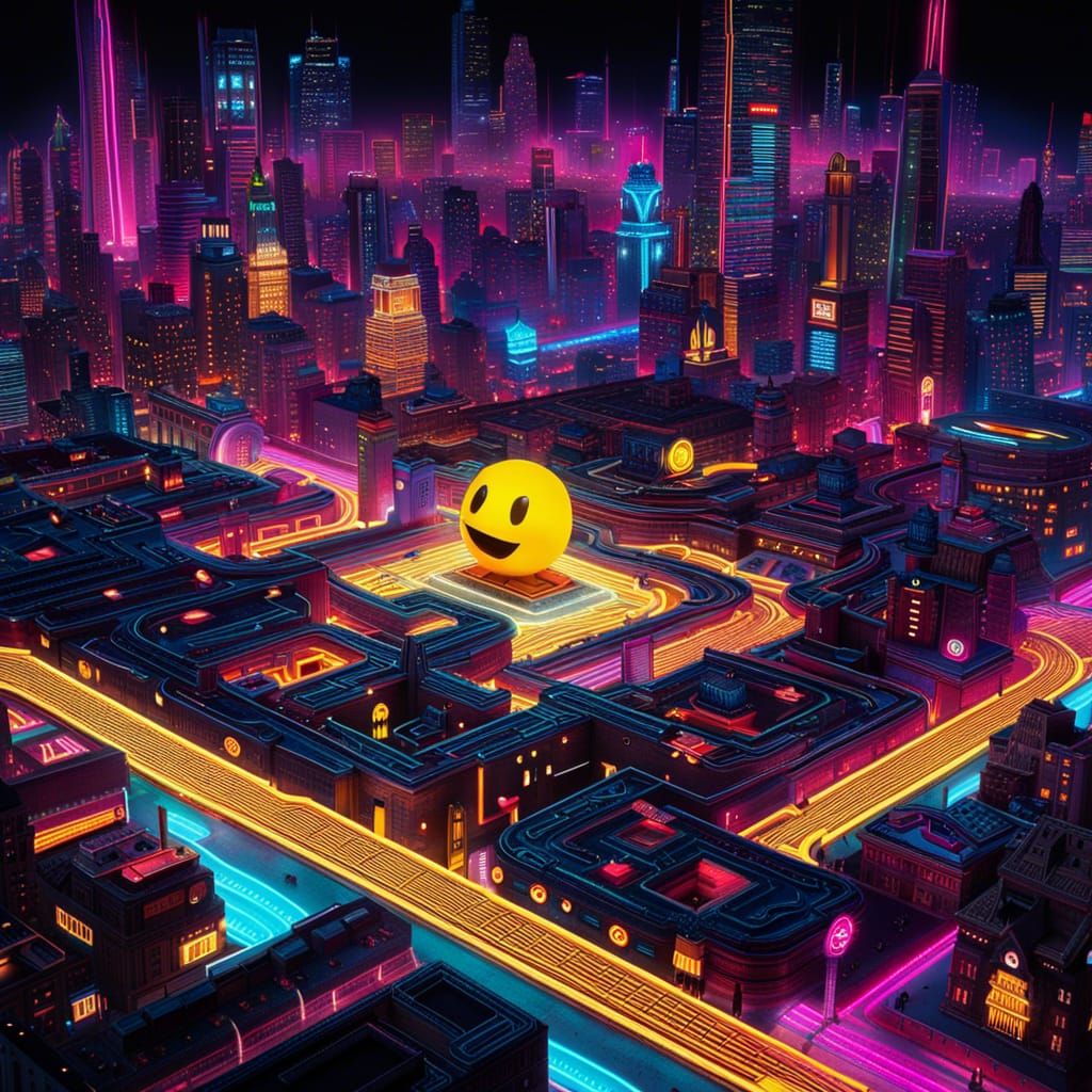 Pacman - AI Generated Artwork - NightCafe Creator