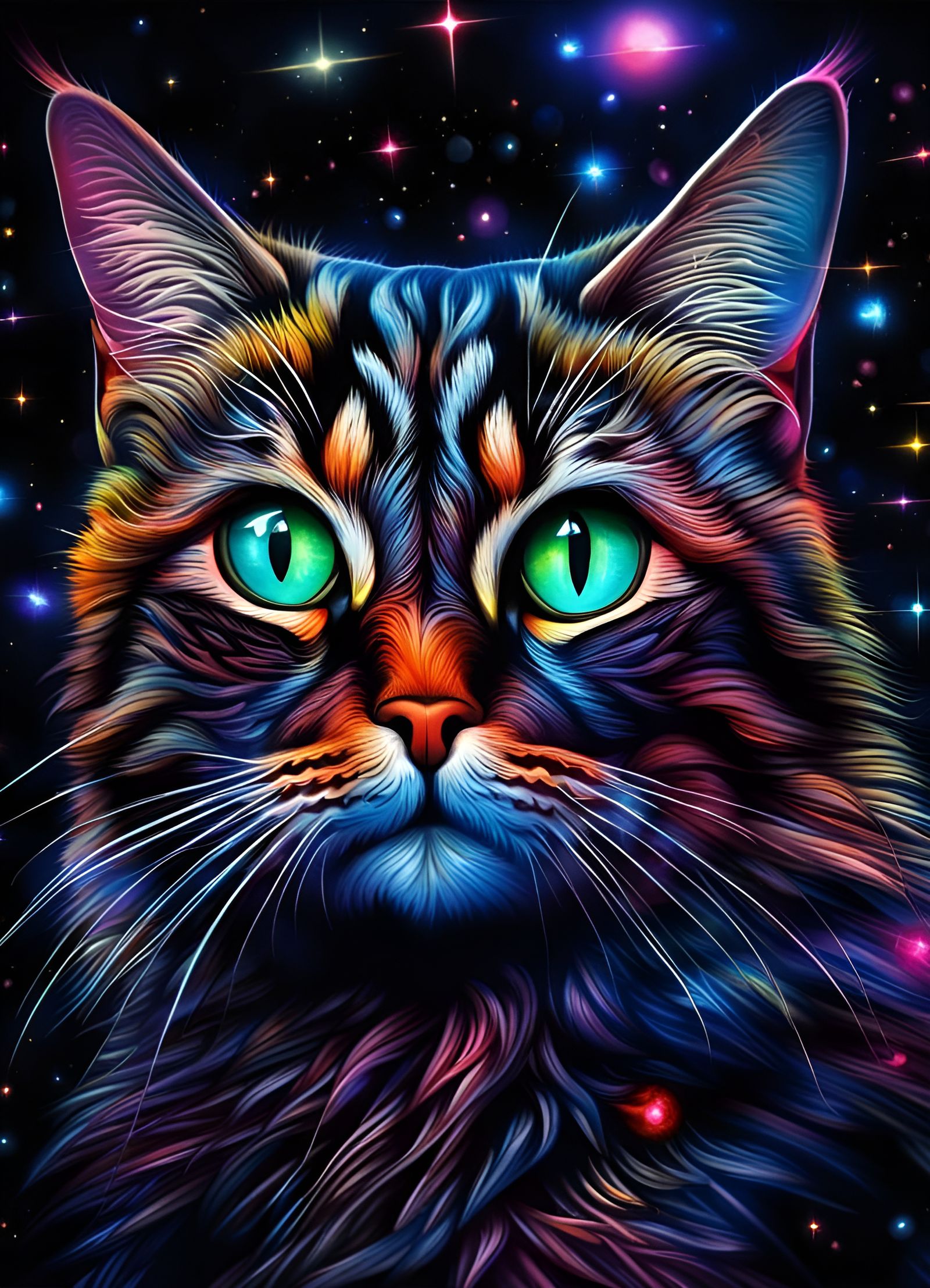 Cat Colors #4 - AI Generated Artwork - NightCafe Creator