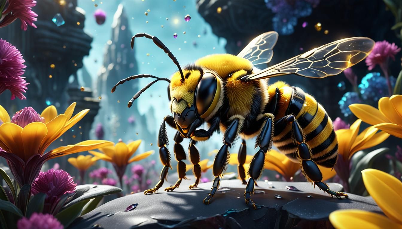 nice bee - AI Generated Artwork - NightCafe Creator