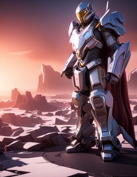 Asgard style with Mecha Thor suite, high-tech - AI Generated Artwork ...