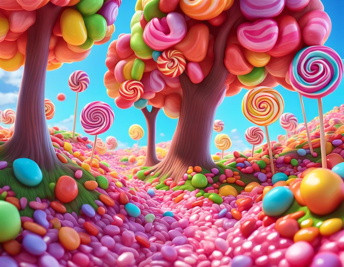 Candy path - AI Generated Artwork - NightCafe Creator