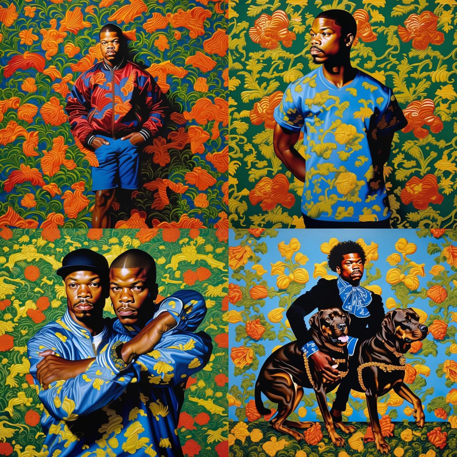 Artist Studies 1025 : by Kehinde Wiley - AI Generated Artwork ...
