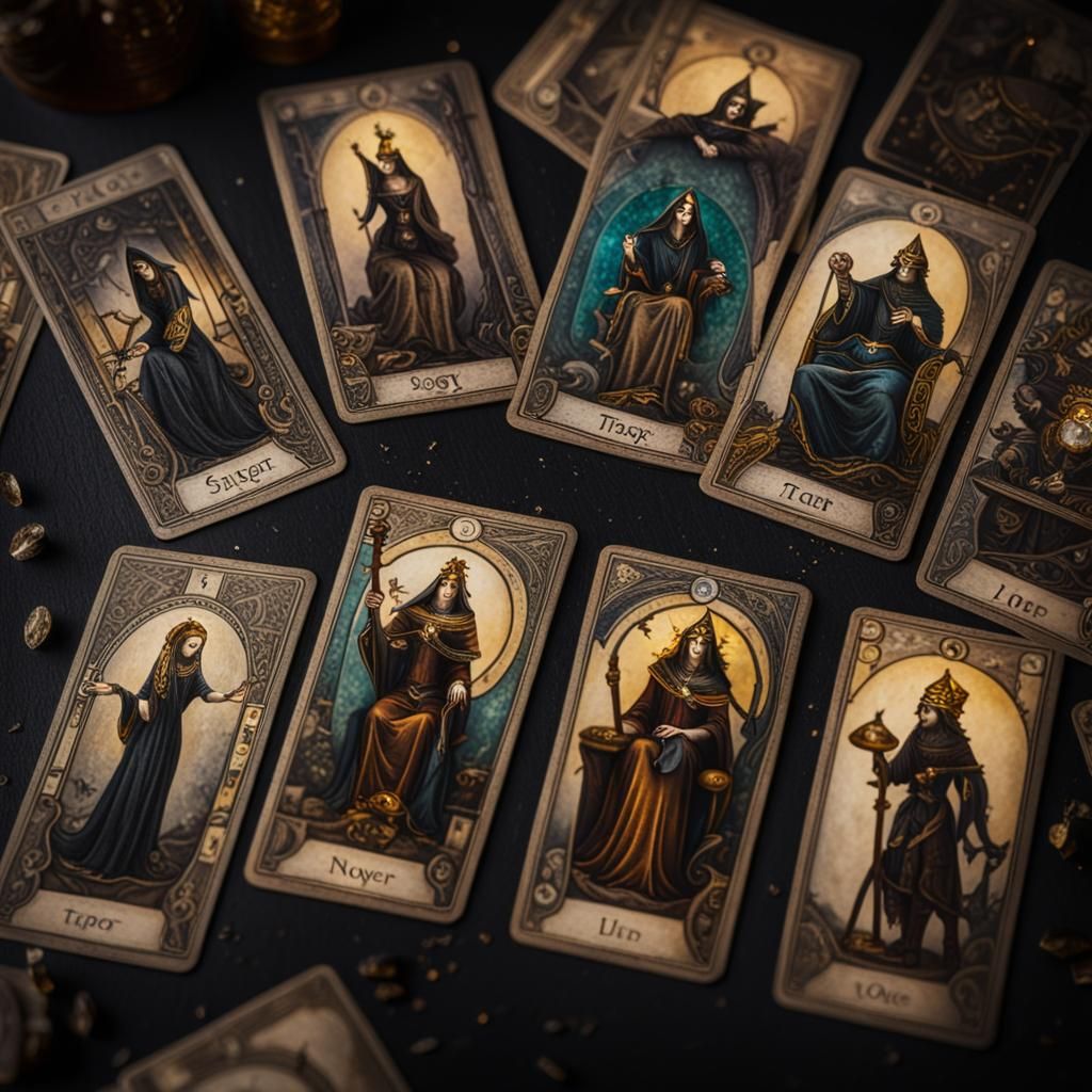 Dark Tarot Cards - AI Generated Artwork - NightCafe Creator