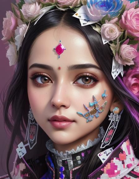 Pixelated Princess - AI Generated Artwork - NightCafe Creator