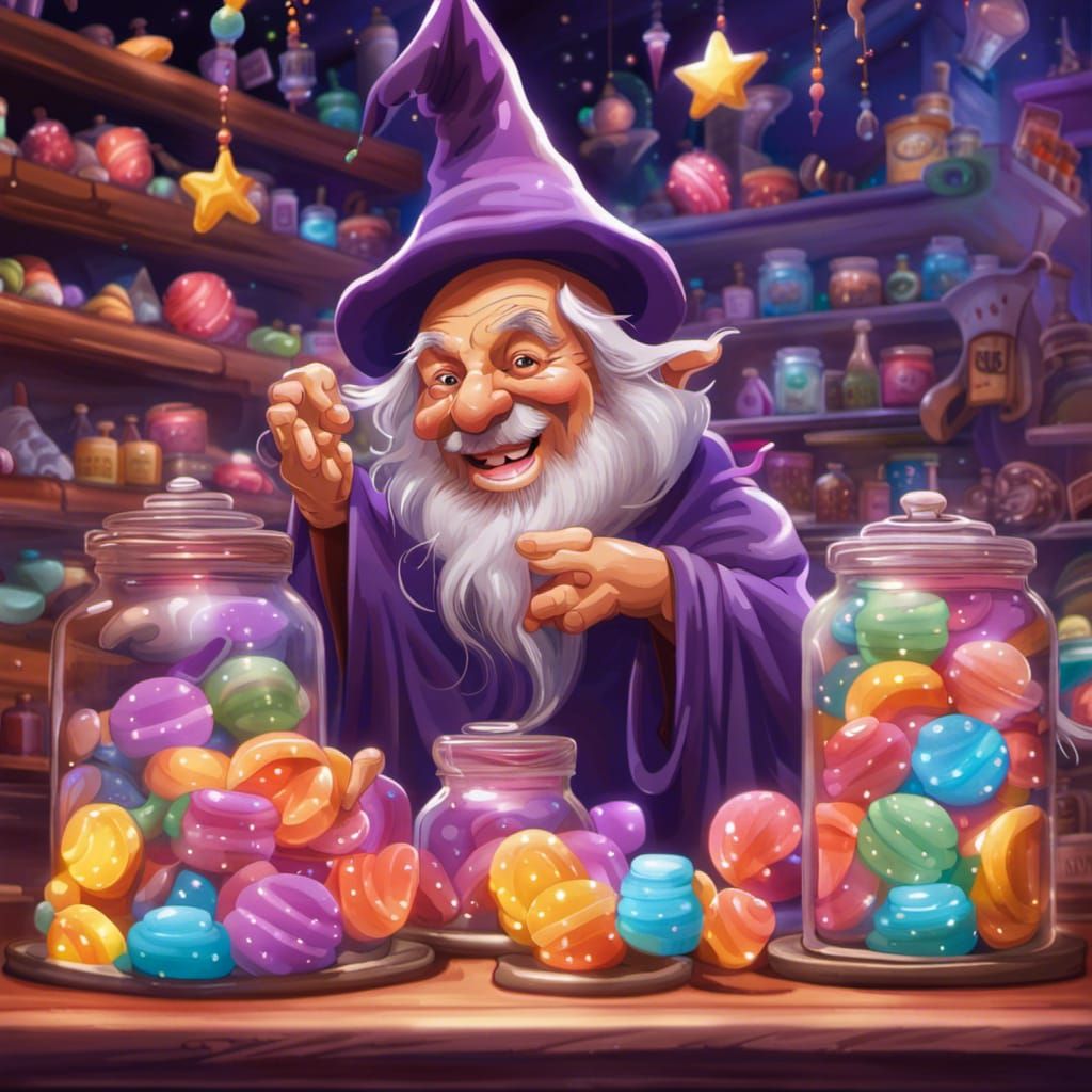 Magic candy shop - AI Generated Artwork - NightCafe Creator