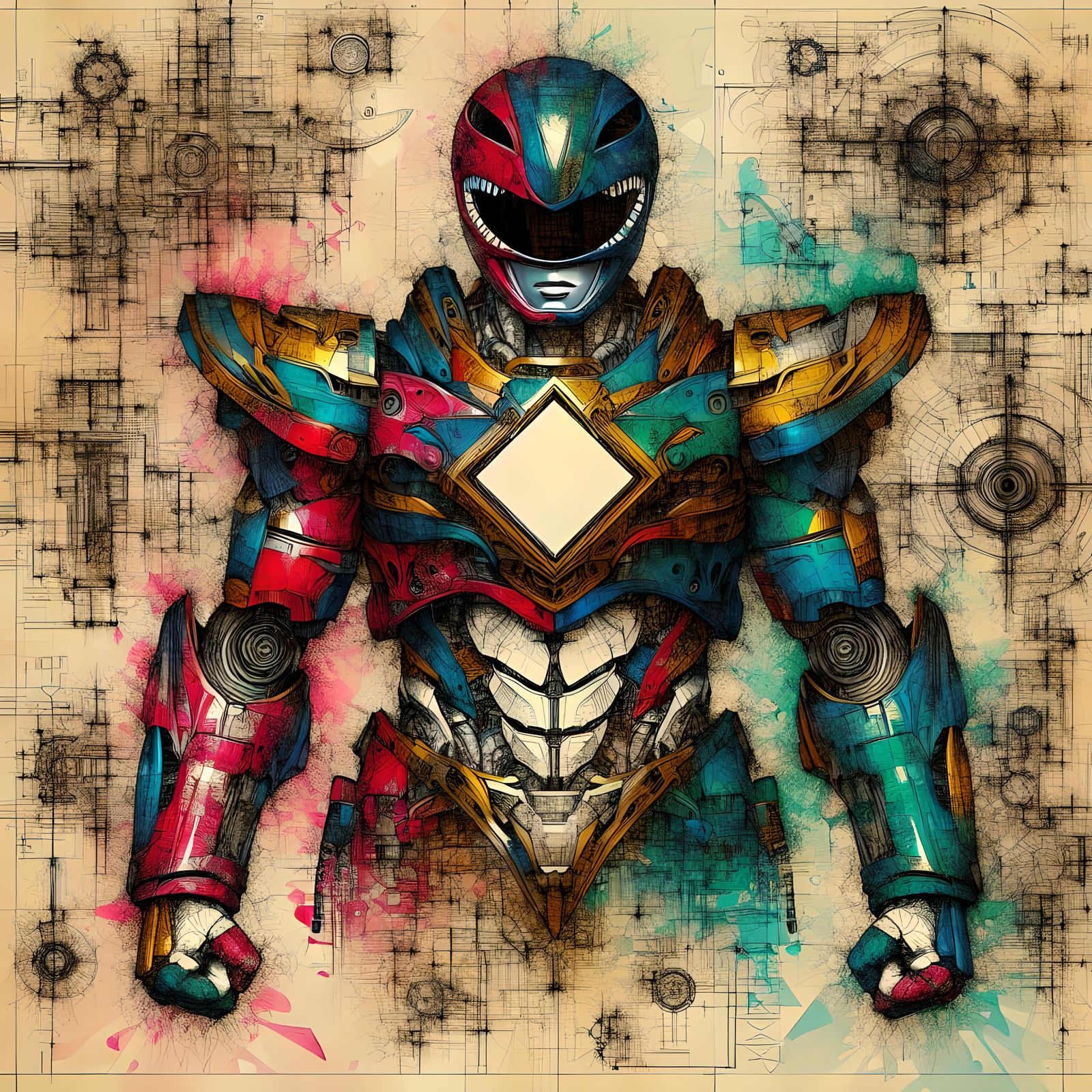 Earth's Mightiest Rangers - AI Generated Artwork - NightCafe Creator