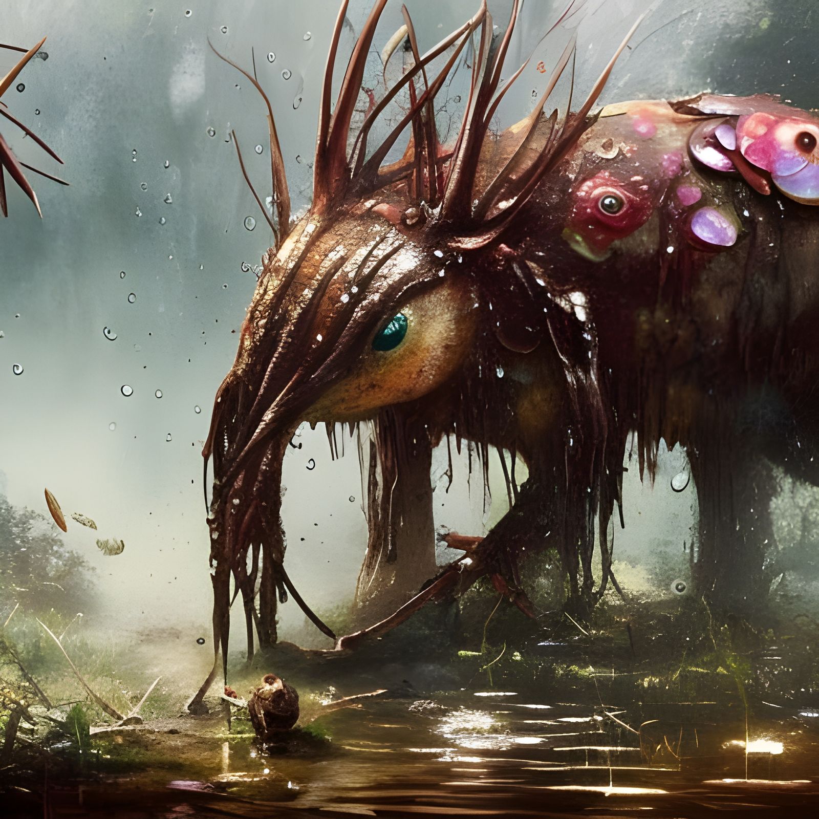 alien forest photo trap 448/85 - AI Generated Artwork - NightCafe Creator