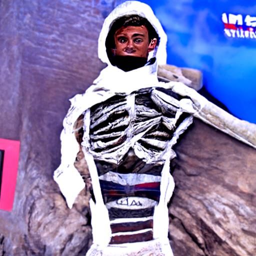 Mummified Tom Daley - AI Generated Artwork - NightCafe Creator