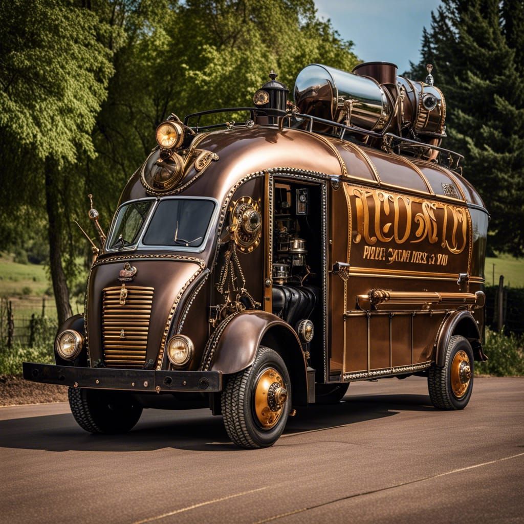 Nitro Cold Brew Coffee Truck - AI Generated Artwork - NightCafe Creator