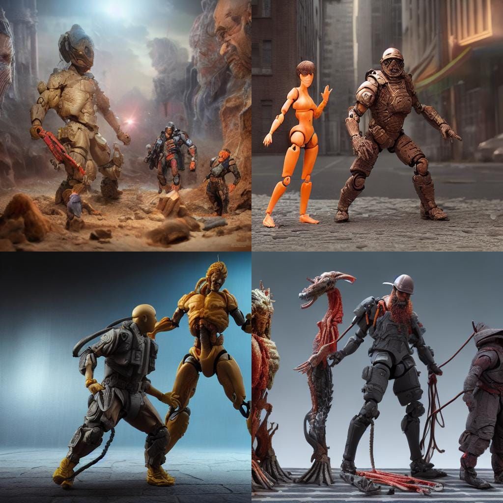 Action Figures - AI Generated Artwork - NightCafe Creator