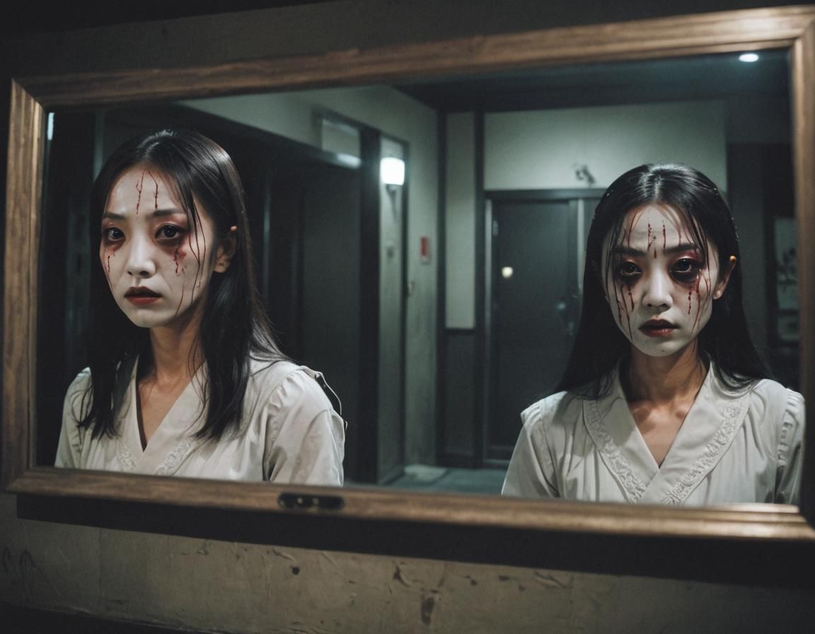 Japanese horror movie - AI Generated Artwork - NightCafe Creator