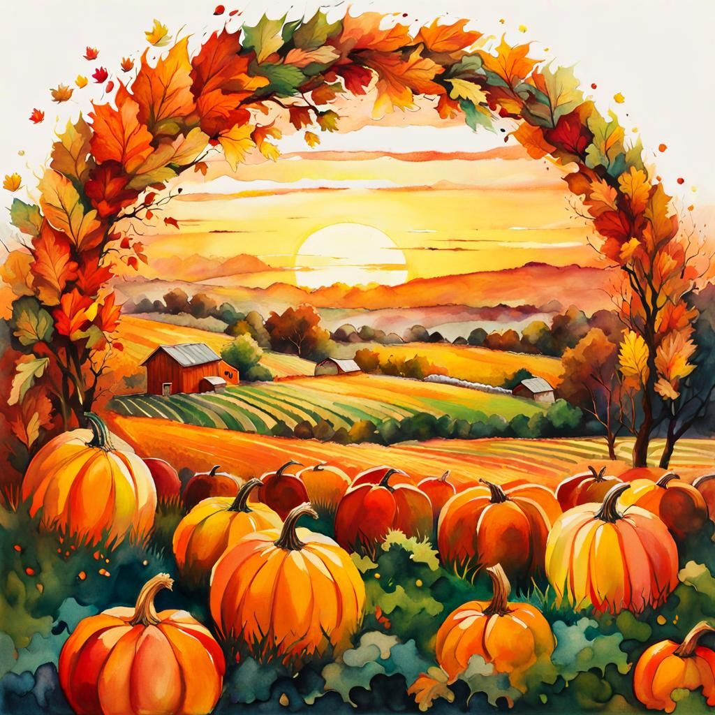 Fall Harvest. 3 - AI Generated Artwork - NightCafe Creator