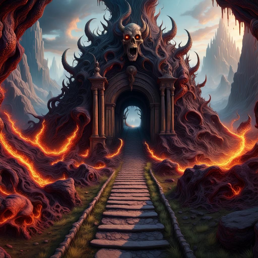 Path to Hell - AI Generated Artwork - NightCafe Creator